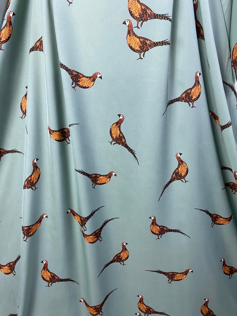 Italian Pheasants – Stitch Fabrics by M. Rosenberg & Son