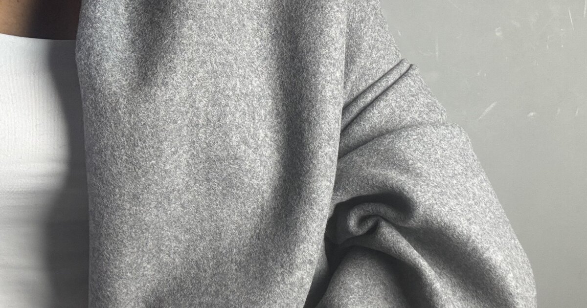 Soft Italian Wool Grey – Stitch Fabrics by M. Rosenberg & Son