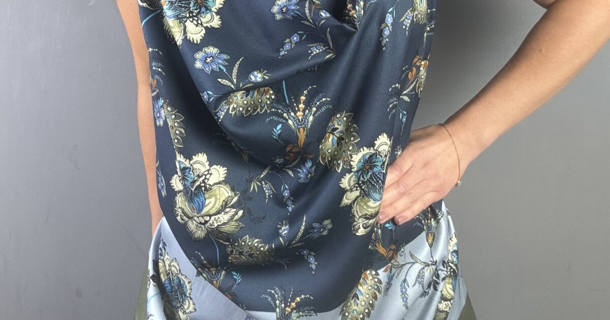 Italian Rayon Flow Border Panel – Stitch Fabrics by M. Rosenberg & Son