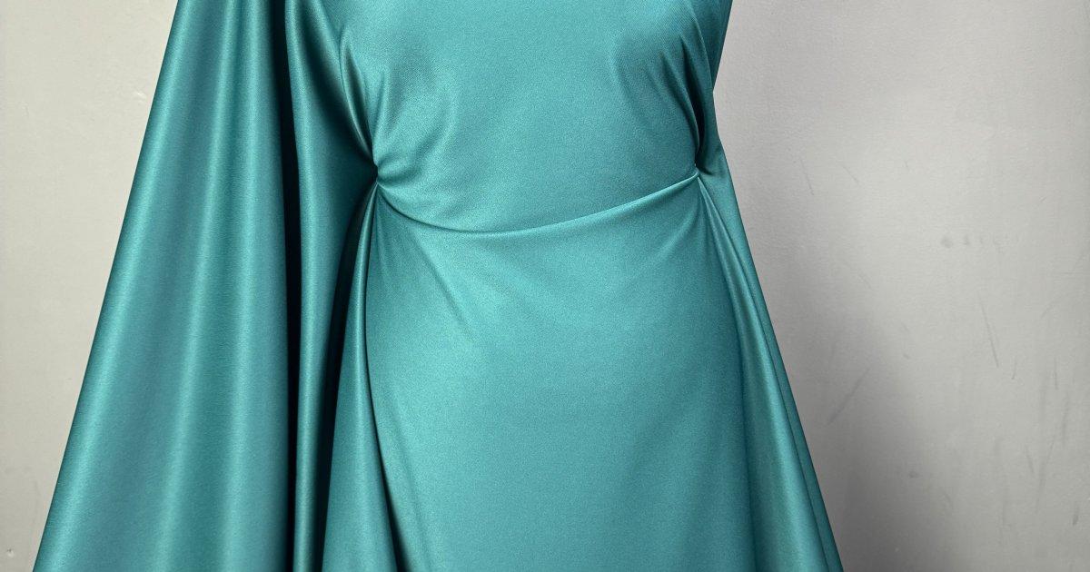 Turquoise Stretch Lining – Stitch Fabrics by M. Rosenberg & Son