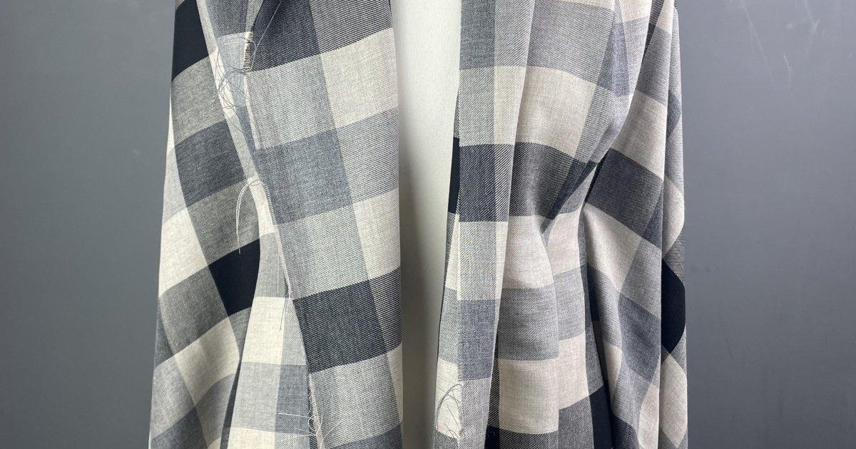 Italian Cotton and Rayon Plaid – Stitch Fabrics by M. Rosenberg & Son