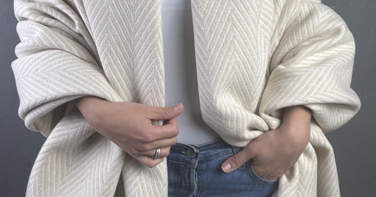 Cream Chevron Italian Wool Blend – Stitch Fabrics by M. Rosenberg & Son