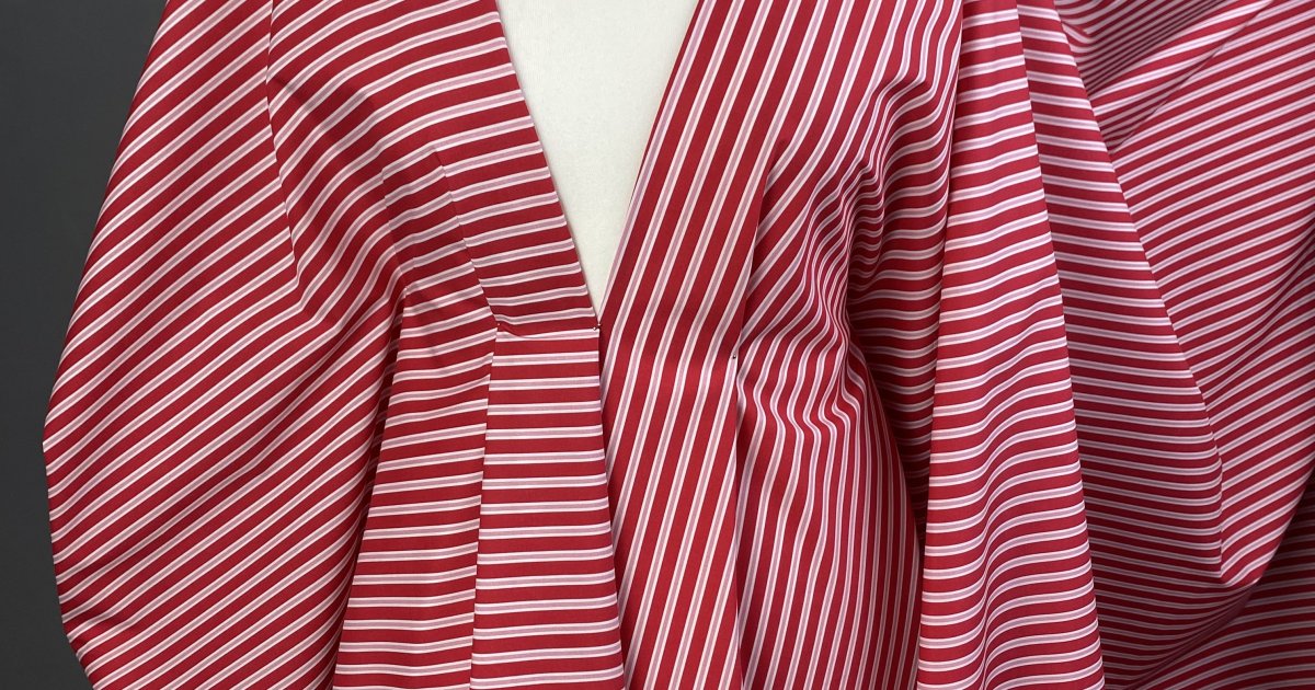 Italian Stripes Red – Stitch Fabrics by M. Rosenberg & Son