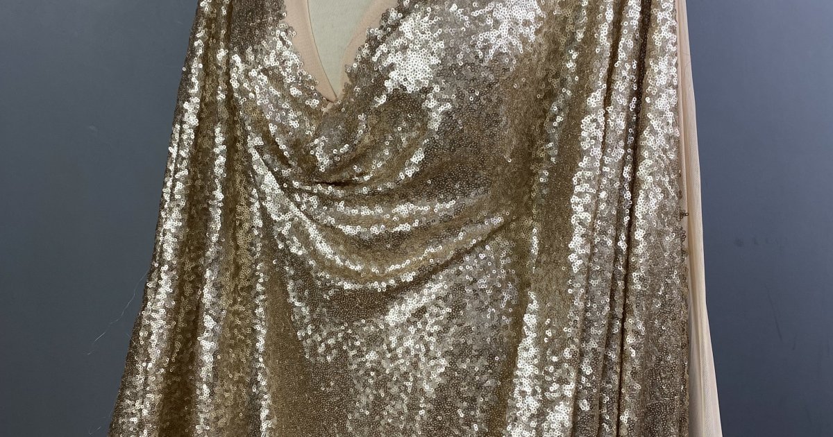 Gold Sequins – Stitch Fabrics by M. Rosenberg & Son