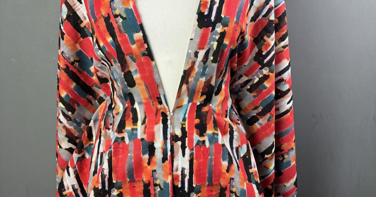 Ramie Linen and Cotton Abstract Inspire – Stitch Fabrics by M ...