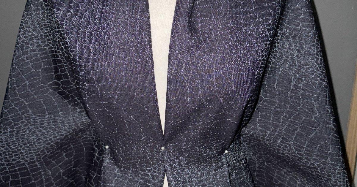 Italian Dark Denim Snake Print – Stitch Fabrics by M. Rosenberg & Son