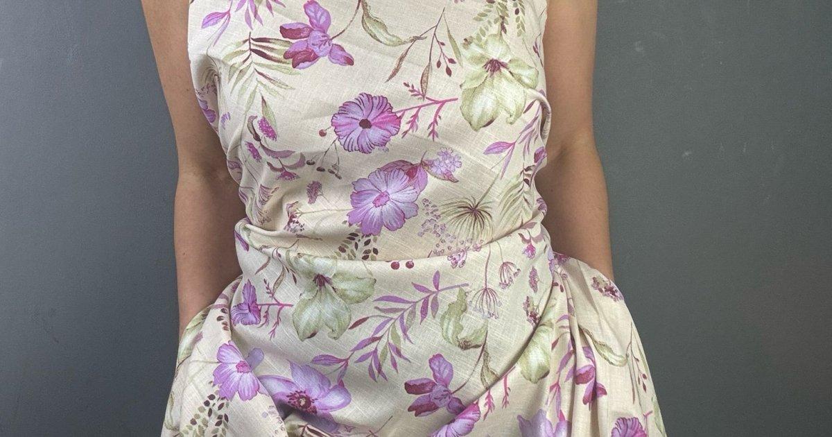 Ramie Linen and Cotton Lilac Summer – Stitch Fabrics by M. Rosenberg & Son