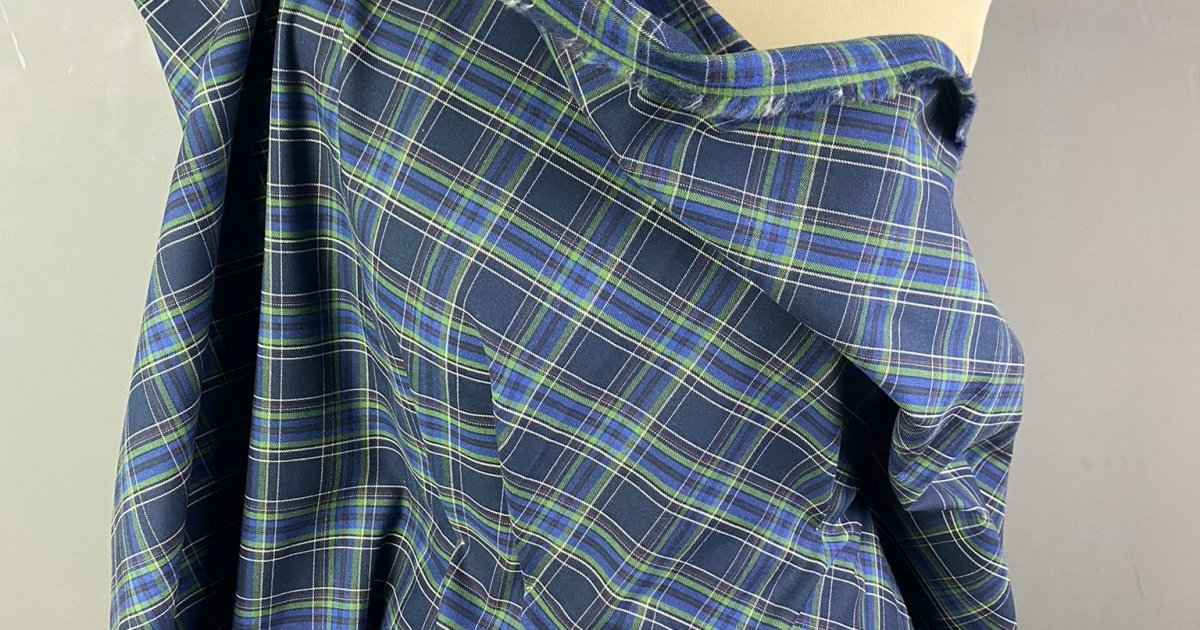 Italian Cotton Twill Plaid – Stitch Fabrics by M. Rosenberg & Son